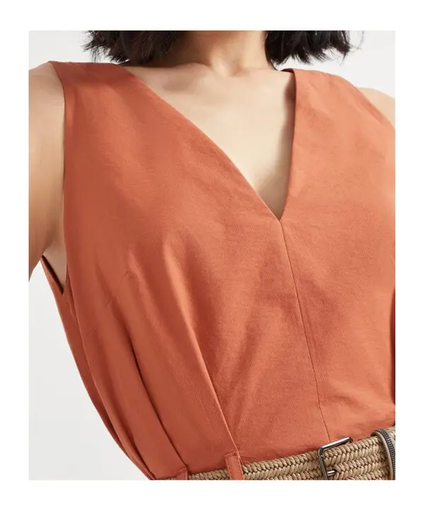 Brunello Cucinelli Belted Mini Dress