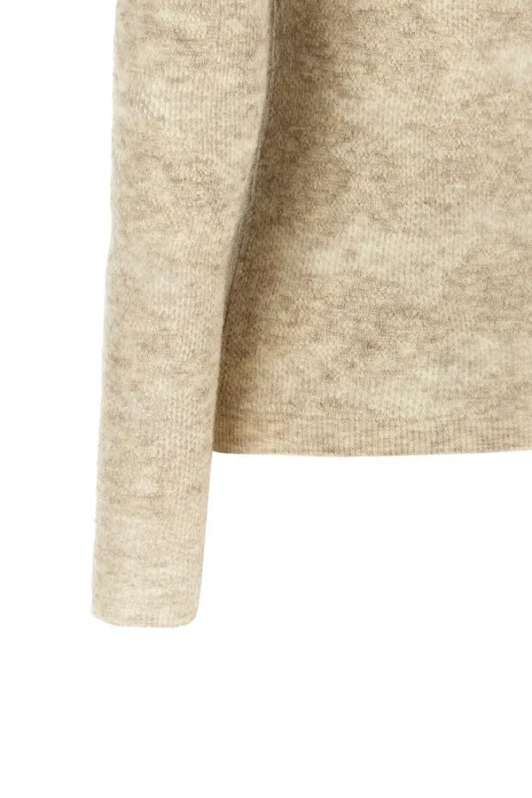 Brunello Cucinelli Crew Neck Long Sleeve Sweater - Nude
