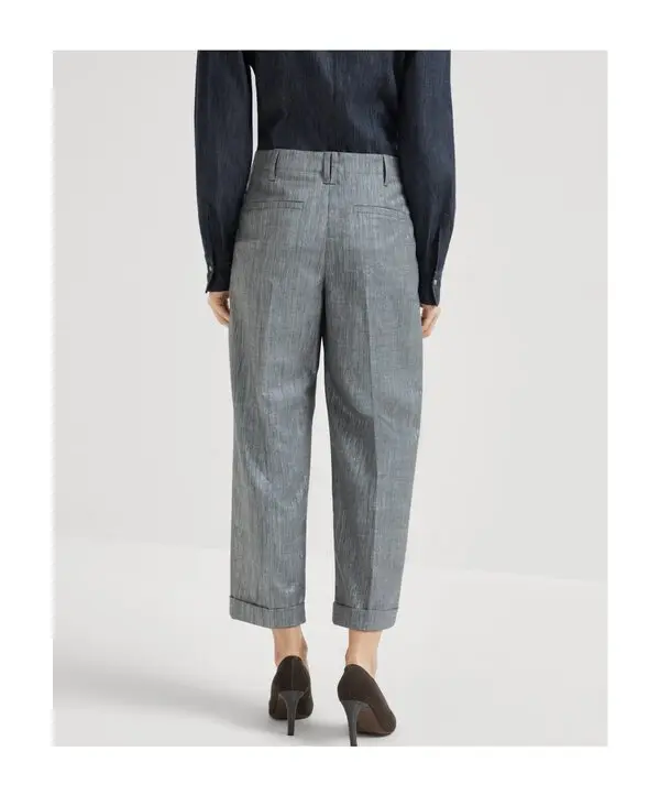 Brunello Cucinelli Pleated Twill Trousers