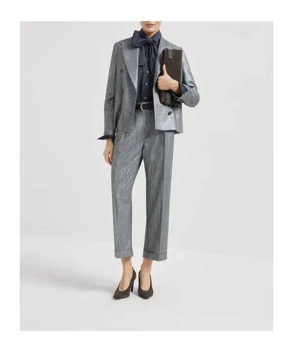 Brunello Cucinelli Pleated Twill Trousers