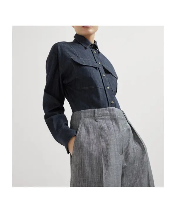 Brunello Cucinelli Pleated Twill Trousers