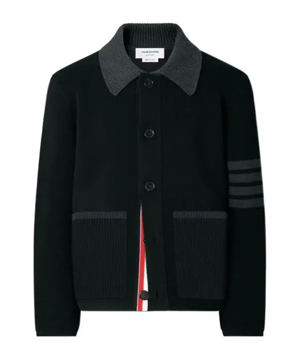 Thom Browne 4-bar Merino Wool Jacket - Black