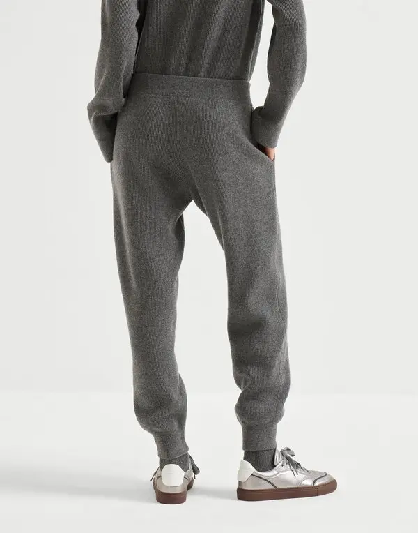 Brunello Cucinelli Ribbed Cashmere Trousers