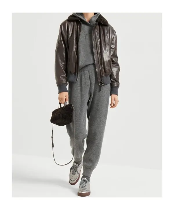 Brunello Cucinelli Ribbed Cashmere Trousers