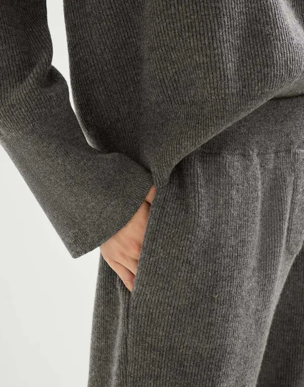 Brunello Cucinelli Ribbed Cashmere Trousers