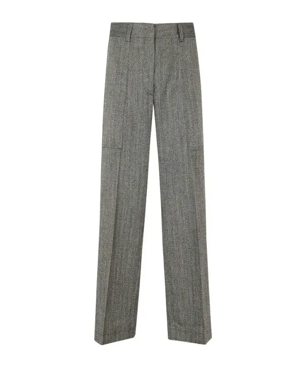 FORTE_FORTE Casual Trousers With Belt Loops