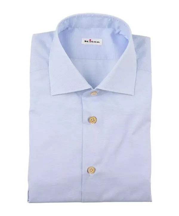 Kiton Spread-collar Shirt