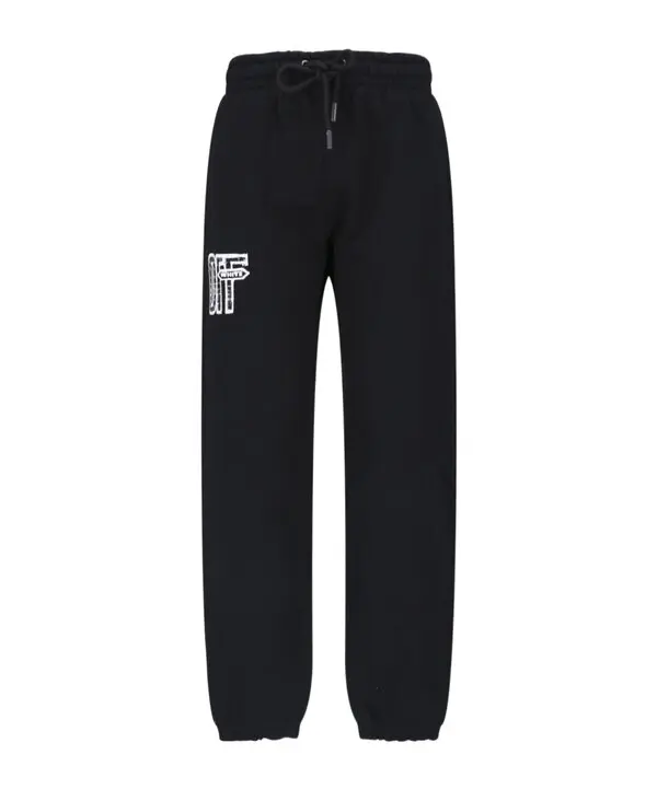 Off-White Elastic-waist Athletic Pants