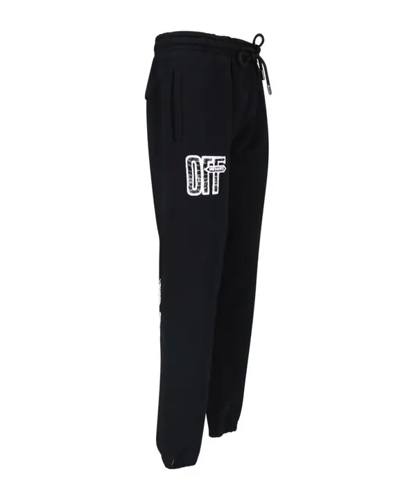Off-White Elastic-waist Athletic Pants