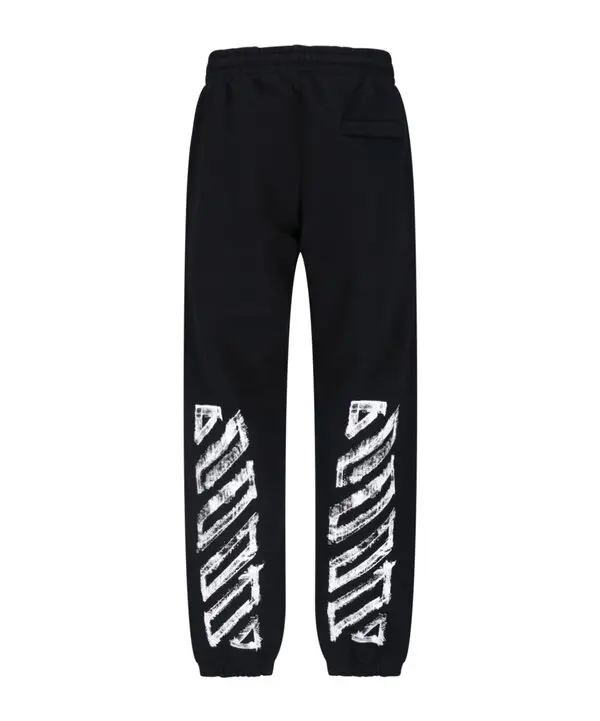 Off-White Elastic-waist Athletic Pants