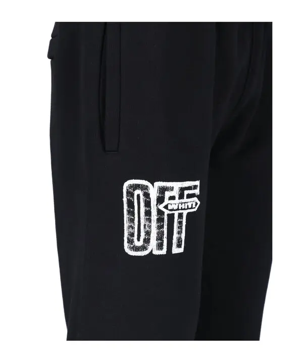 Off-White Elastic-waist Athletic Pants