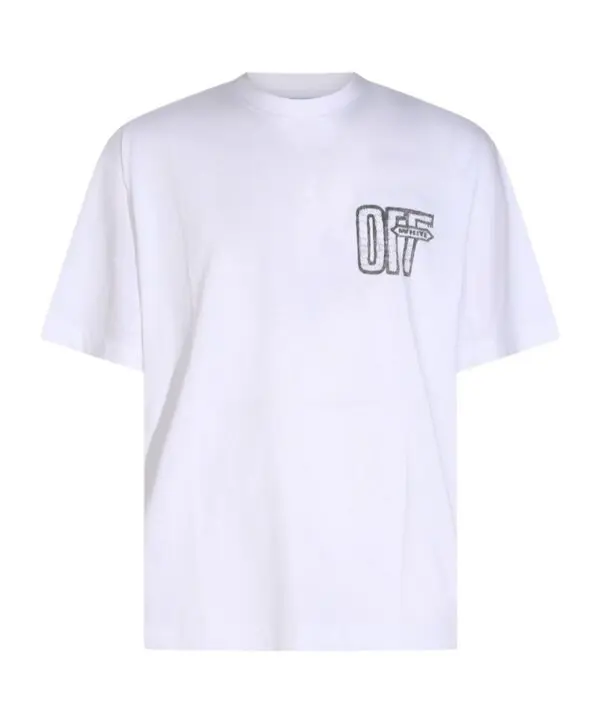 Off-White Crewneck Short-sleeveled T-shirt - White