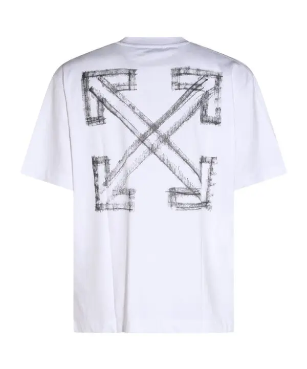 Off-White Crewneck Short-sleeveled T-shirt - White