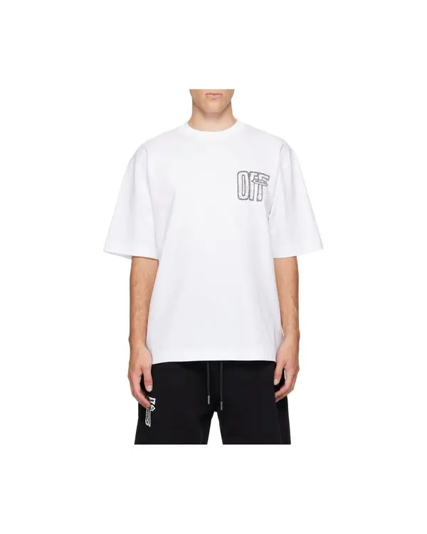 Off-White Crewneck Short-sleeveled T-shirt - White