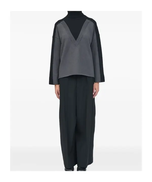 MAISON MARGIELA Colour-block Wool Sweater
