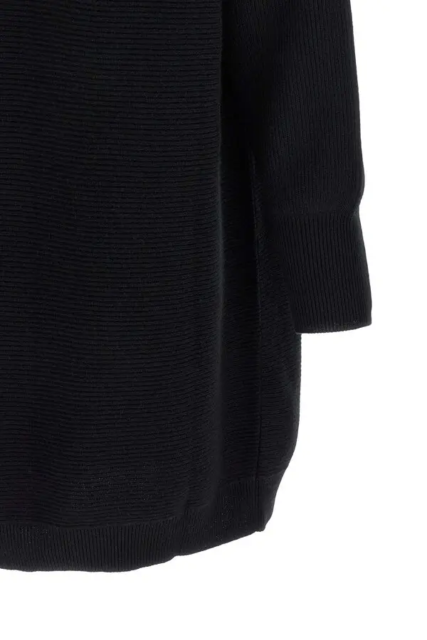 Brunello Cucinelli Ribbed Knit Long Sleeve Dress