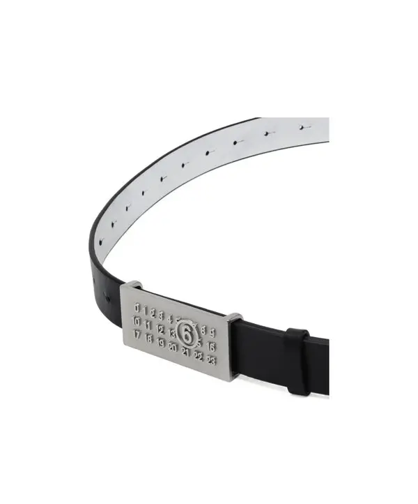 MAISON MARGIELA Numeric Buckle Leather Belt