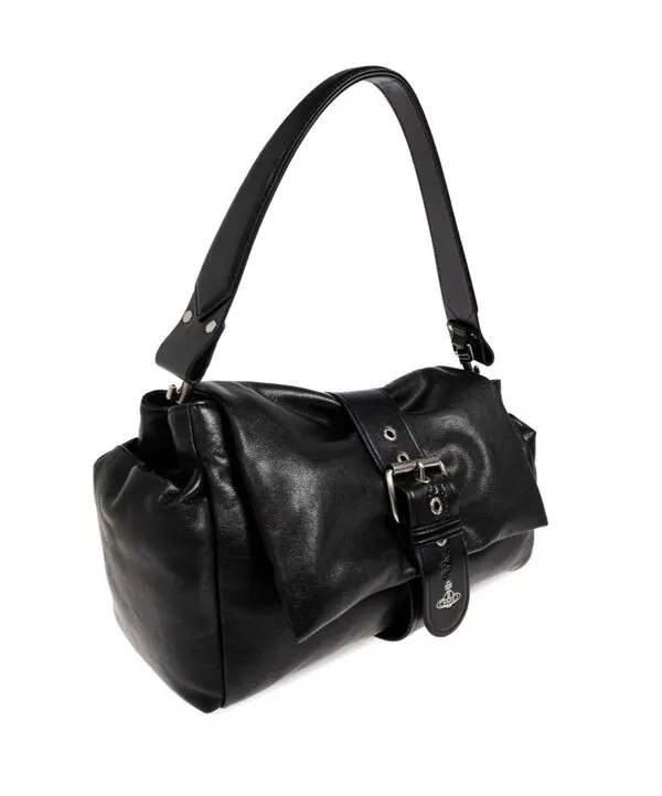 VIVIENNE WESTWOOD Hazel Buckled Orb-plaque Tote Bag