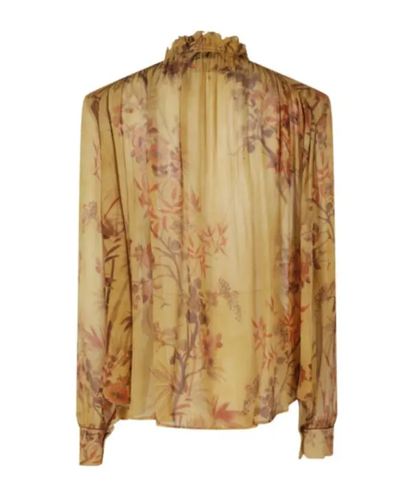 FORTE_FORTE Long-sleeved Printed Shirt