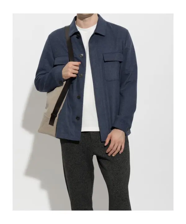 Etro Collared Long-sleeved Casual Jacket