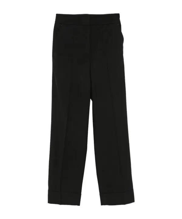Peserico Straight-leg Tailored Trousers - Black