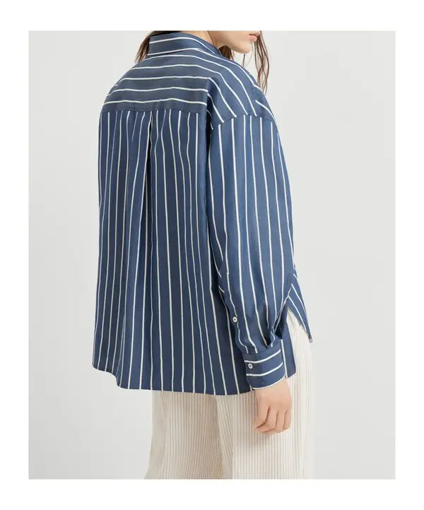 Brunello Cucinelli Striped Poplin Shirt