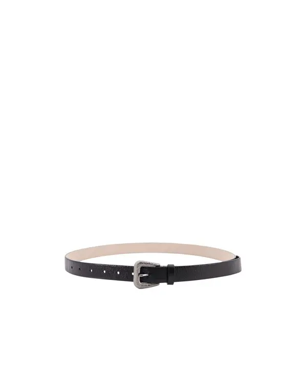 Brunello Cucinelli Metal-buckle Leather Belt - Black