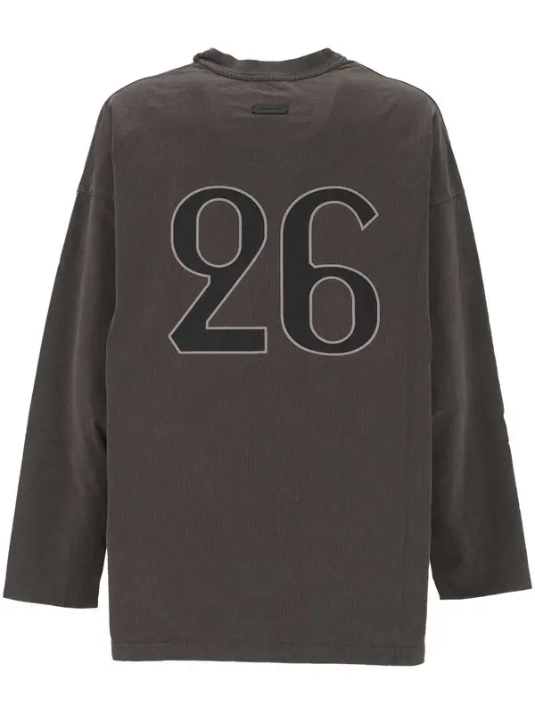 Fear Of God Logo Print Crewneck T-shirt - Brown
