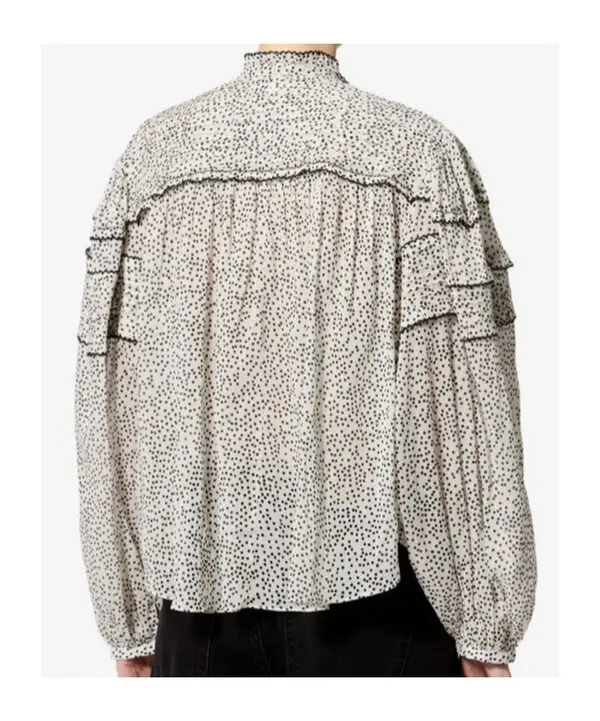 Isabel Marant Étoile Doane Ruffled Print Top