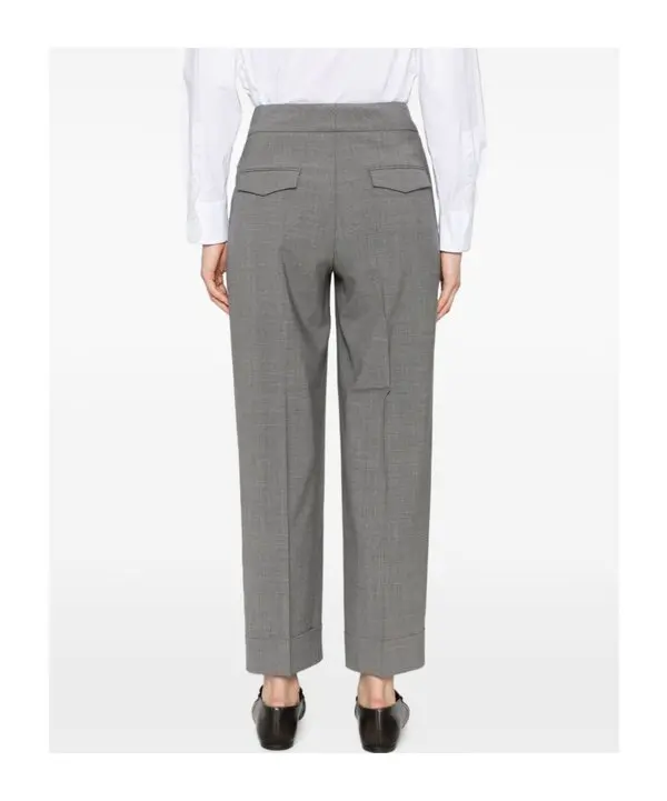 Peserico Pressed-crease Turned-up Trousers
