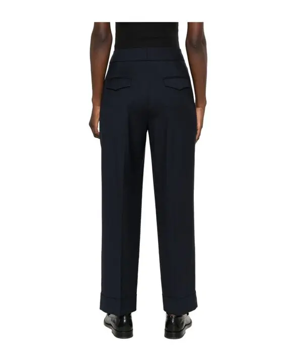 Peserico Pressed-crease Cuffed-hem Tailored Trousers