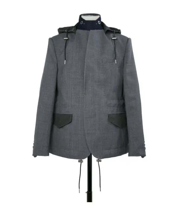 Sacai Hooded Panelled Jacket