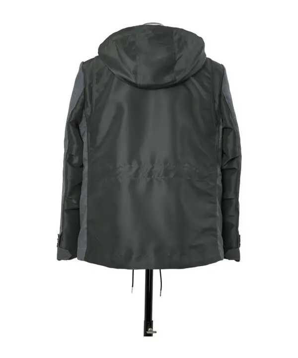 Sacai Hooded Panelled Jacket