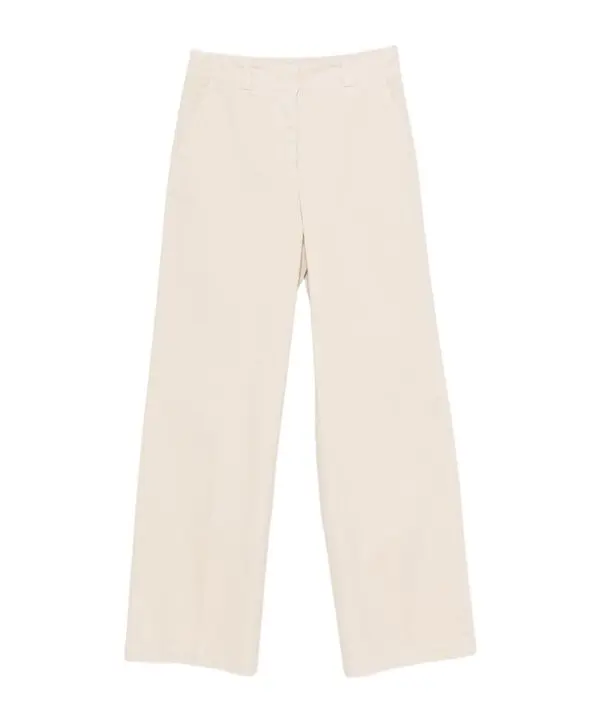 Peserico Concealed-fastening Wide-leg Trousers - Beige