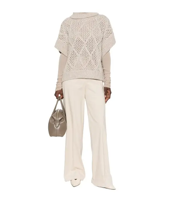 Peserico Concealed-fastening Wide-leg Trousers