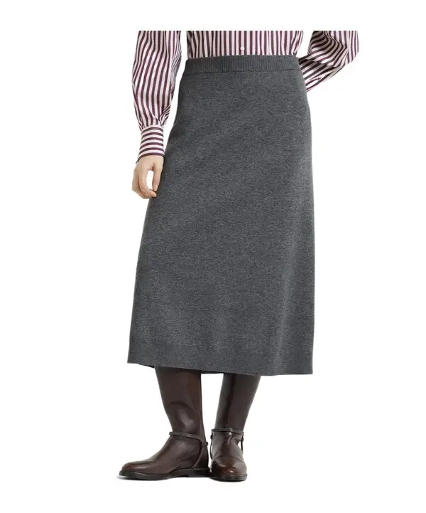 Brunello Cucinelli Knitted Midi Skirt