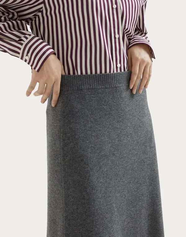 Brunello Cucinelli Knitted Midi Skirt