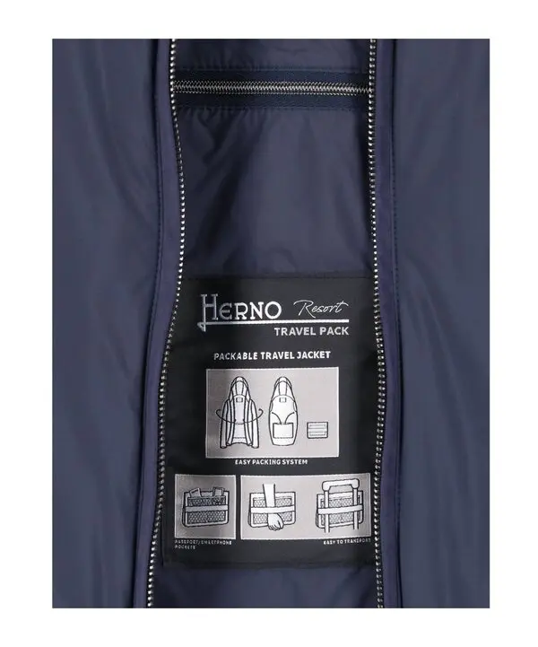 Herno Stand-up Collar Zip-up Jacket