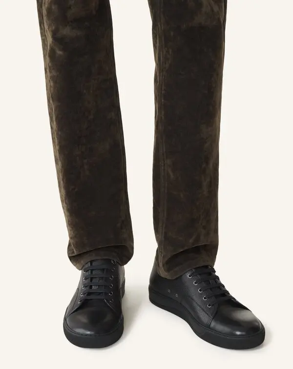 LANVIN Grained Leather Sneakers
