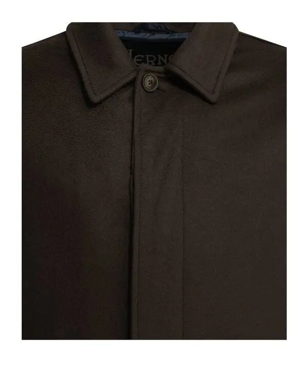 Herno Single-breasted Cashmere Coat