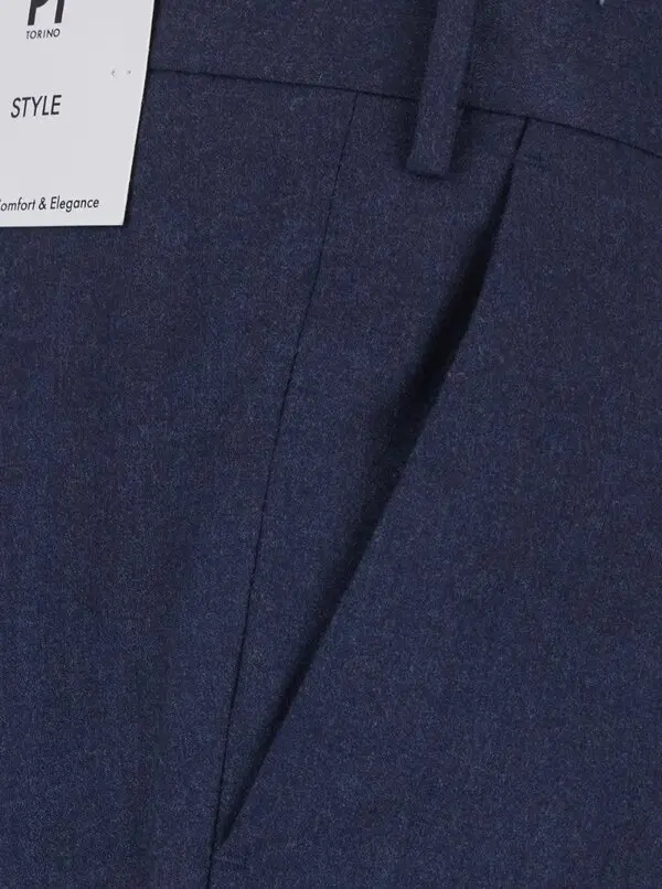 PT TORINO Virgin Wool Blend Straight-leg Trousers