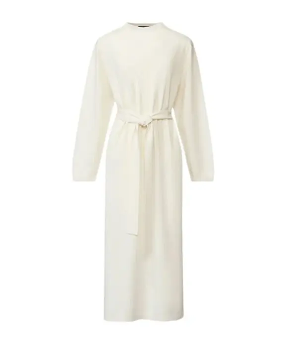 Fabiana Filippi Long-sleeved Maxi Dress With Belt - No