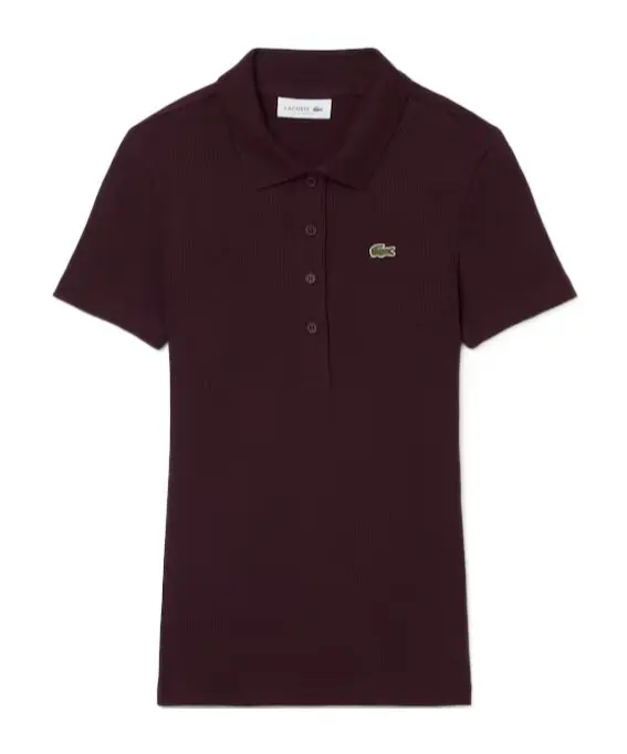 Lacoste Ribbed Logo-patch Polo Shirt