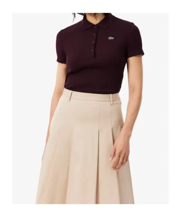 Lacoste Ribbed Logo-patch Polo Shirt