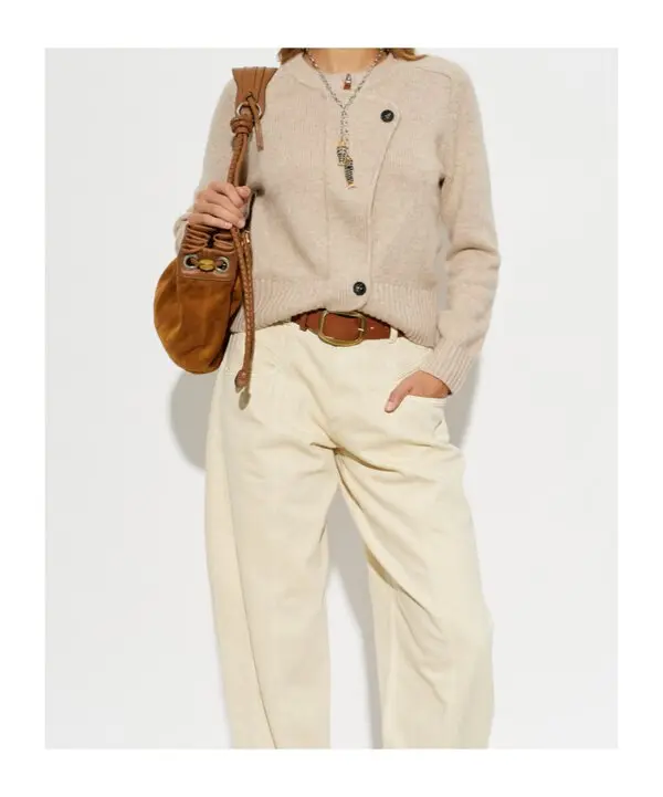 Isabel Marant Étoile Murielle Wool Cardigan - Beige