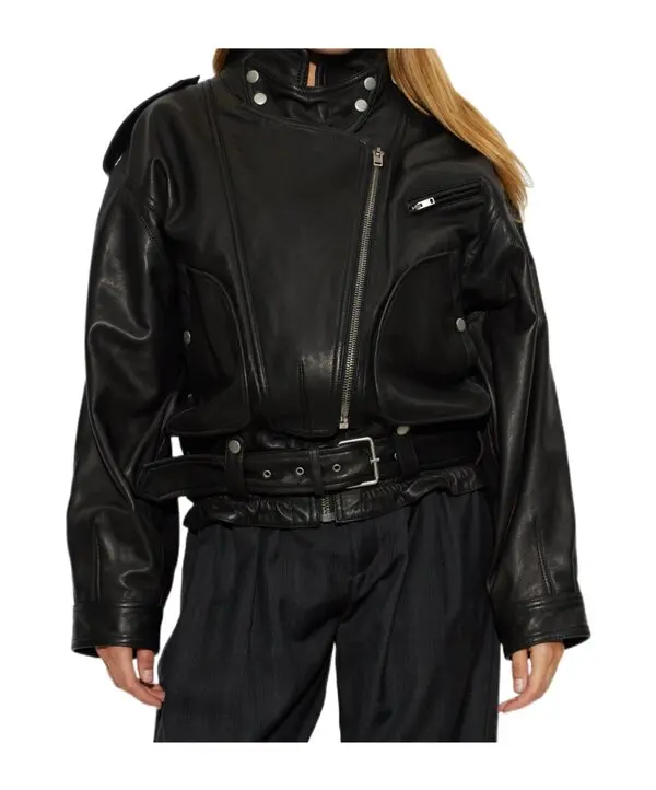 Isabel Marant Étoile Farza Biker Jacket - Black