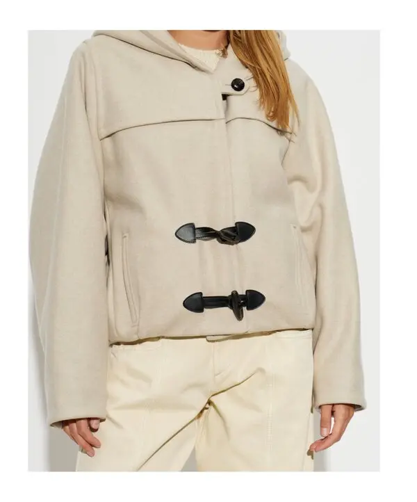 Isabel Marant Étoile Trixie Toggle Fastened Hooded Coat - Sand