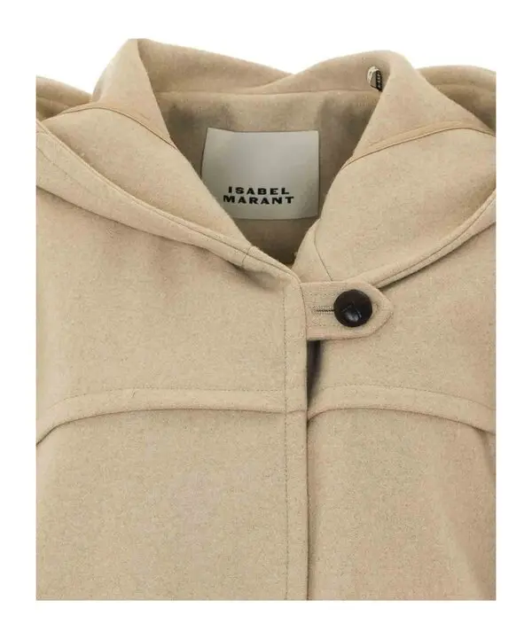 Isabel Marant Étoile Trixie Toggle Fastened Hooded Coat - Sand