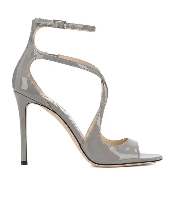 JIMMY CHOO Azia Ankle-strapped High Heel Sandals - Gray