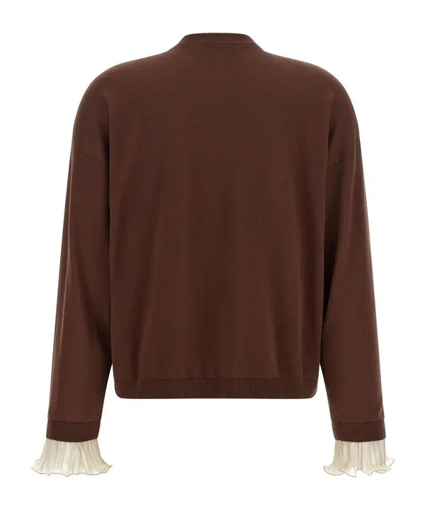 Fabiana Filippi Pleated Cuffs Sweater